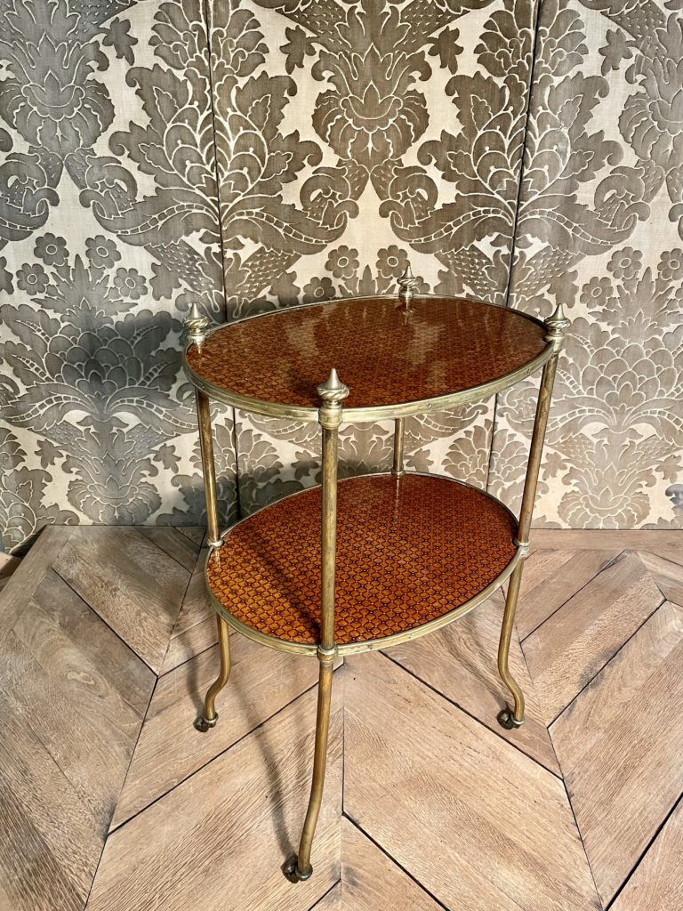 Table d’appoint roulante HOWARD & SONS berners street - Rennes Antiquités