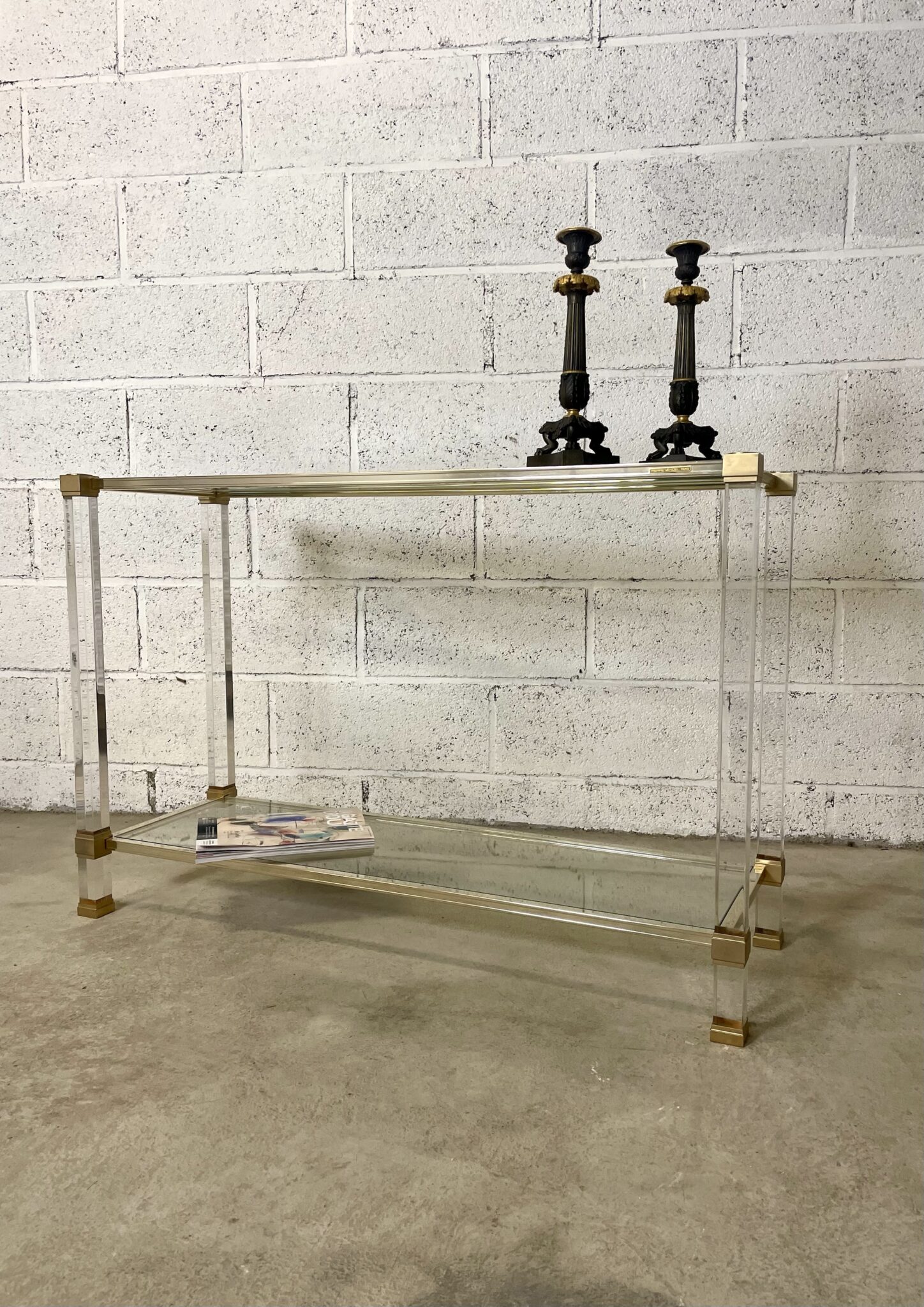 Console en altuglas Pierre VANDEL - Rennes Antiquités